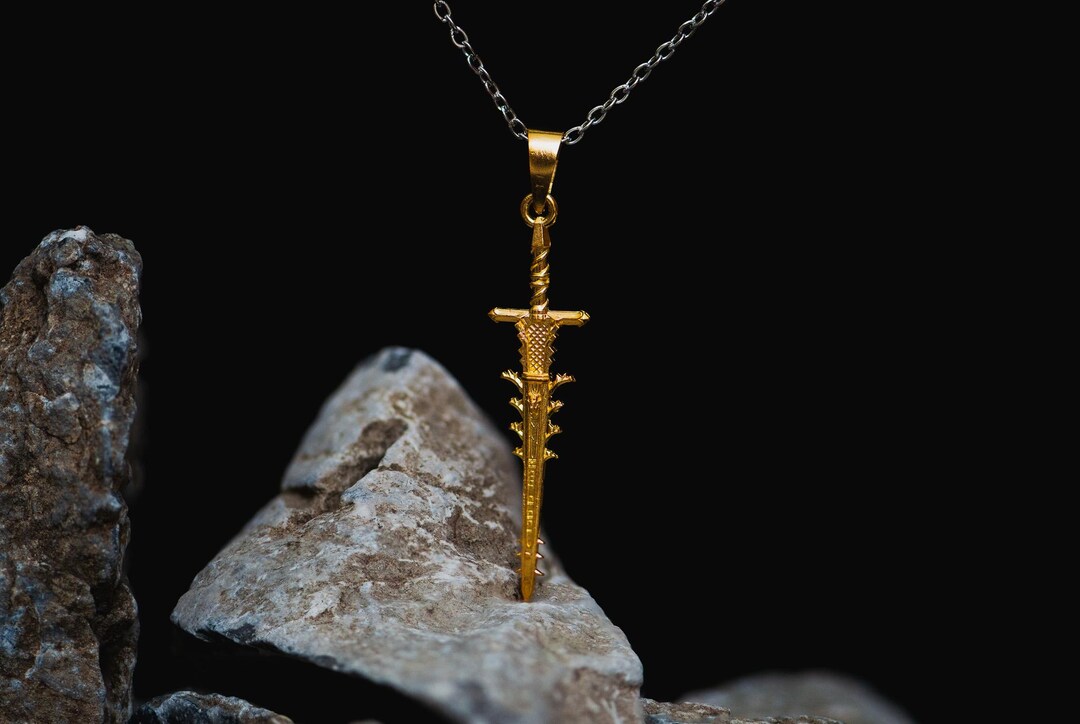 Dark Souls, Elden Ring Inspired Helphen’s Steeple Silver Pendant - Gold ...