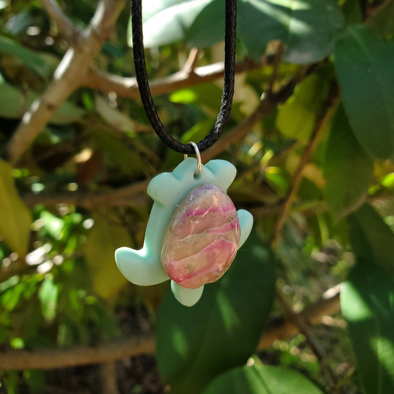 Sea Turtle/sea Turtle Necklace/polymer Clay Turtle Necklace/ocean ...