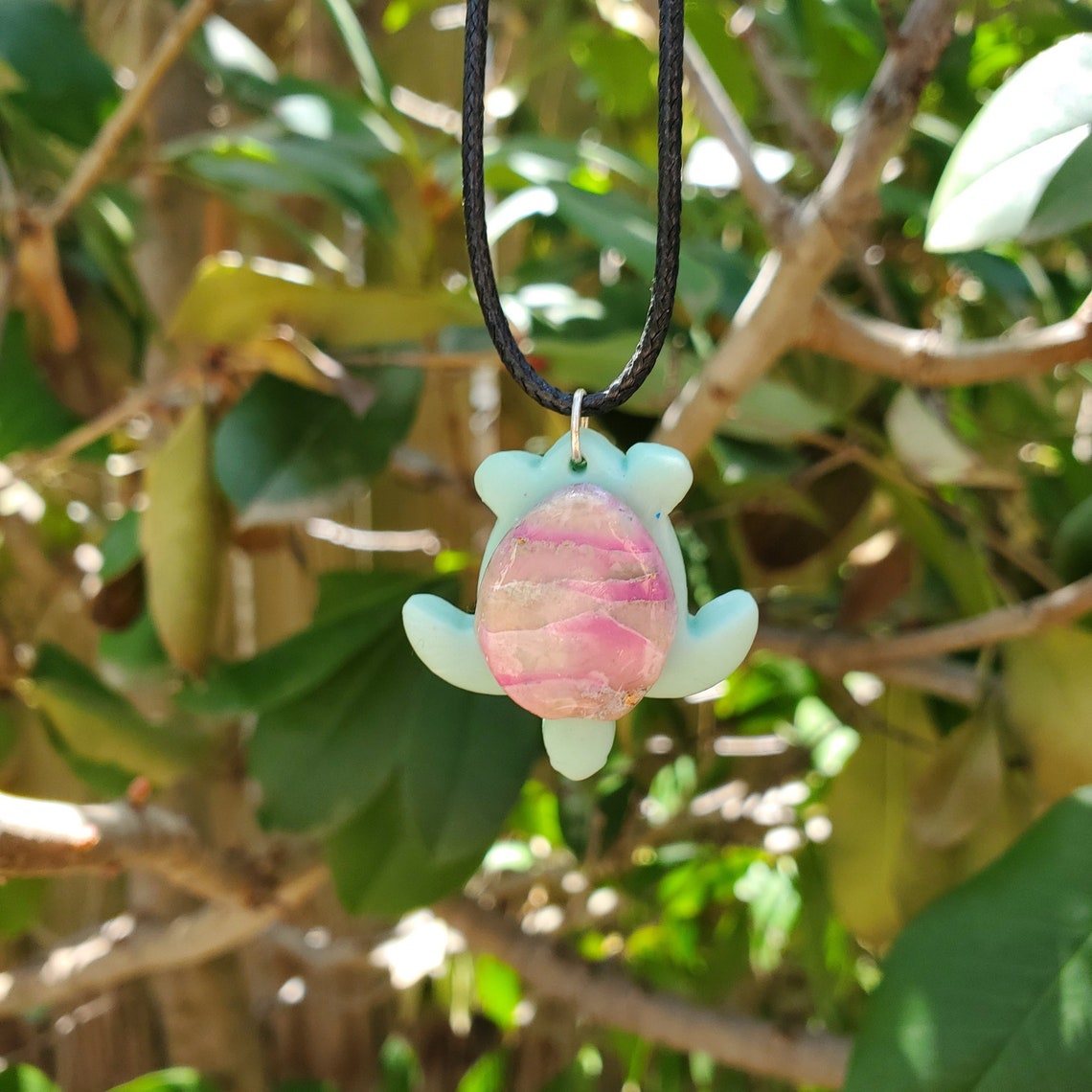 Sea Turtle/sea Turtle Necklace/polymer Clay Turtle Necklace/ocean ...