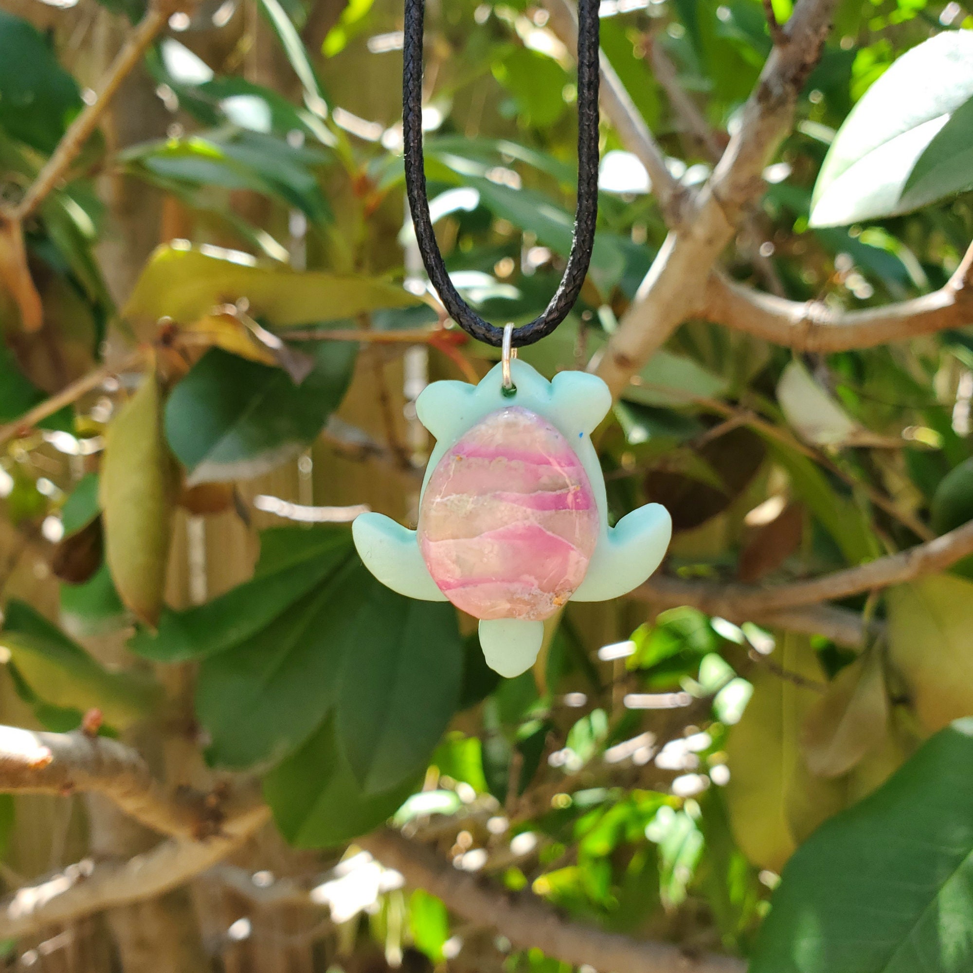 Sea Turtle/sea Turtle Necklace/polymer Clay Turtle Necklace/ocean ...