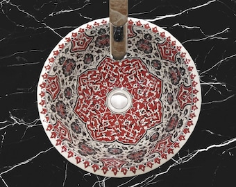 Red Vessel Sinks for Bathroom - Etsy