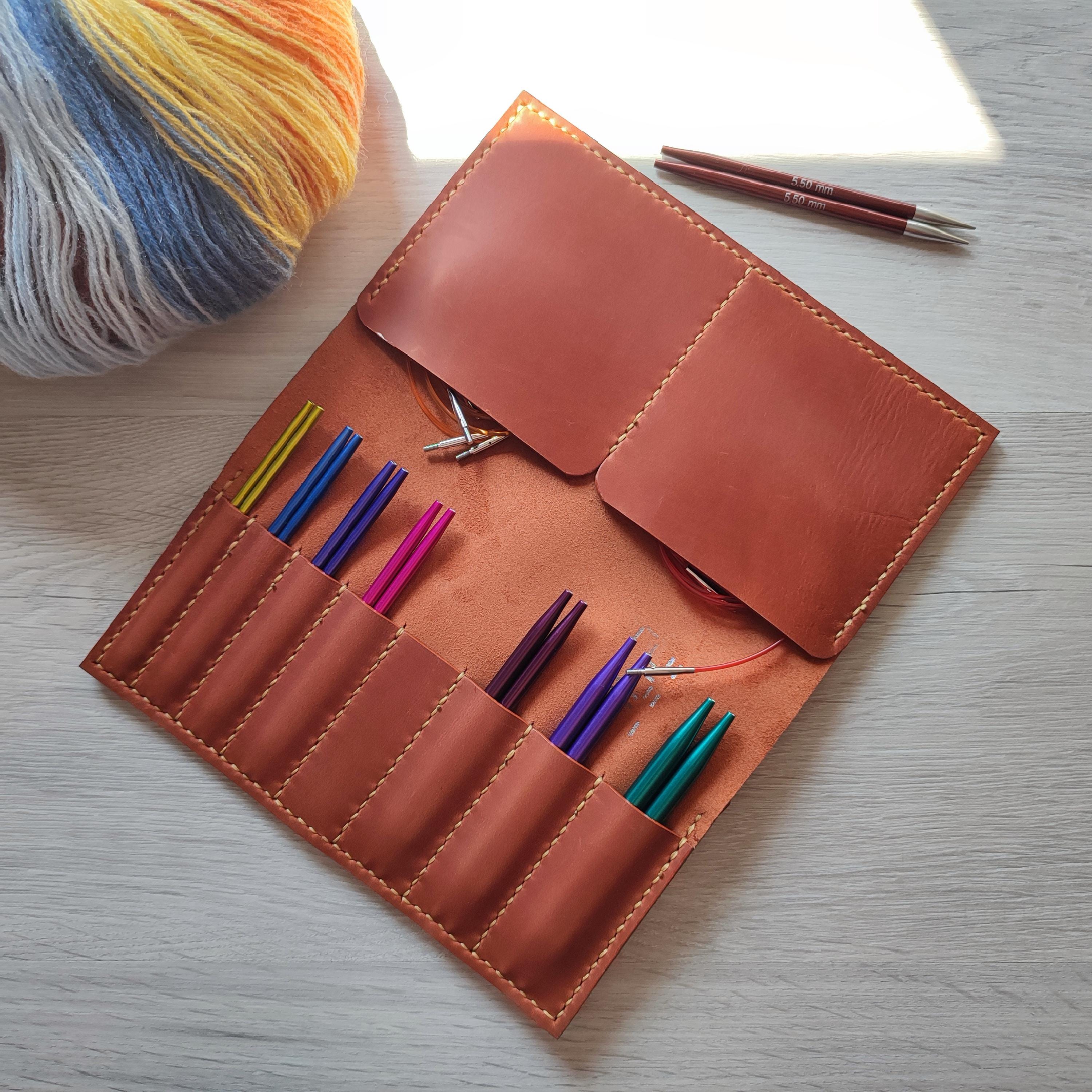 Leather Flip Case No. 2 ,travel Case for Interchangeable Needles ...