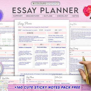 Essay Planner Printable Essay Template, Essay Plan, Essay Rough Draft ...