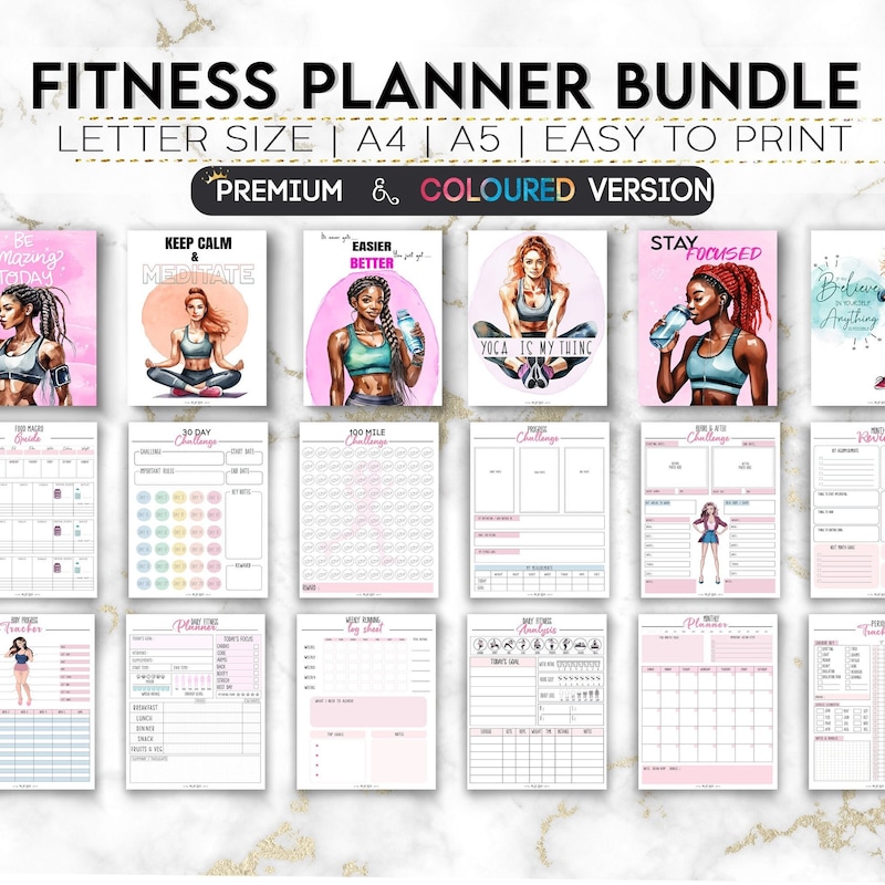 Fitness Planner - Etsy
