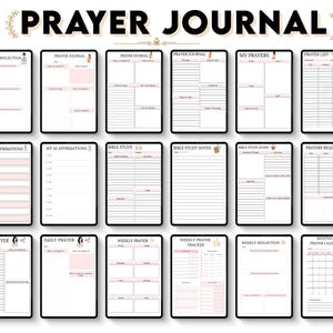 Prayer Journal Printable | Bible Study Guide | Gratitude Journal ...