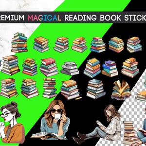 Reading Journal Printable Bundle , Book Reading Planner, Monthly ...