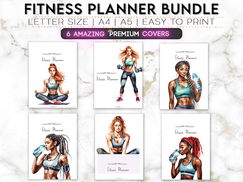 Fitness Planner Printable, Weight Loss Tracker, Workout Planner, Goal ...