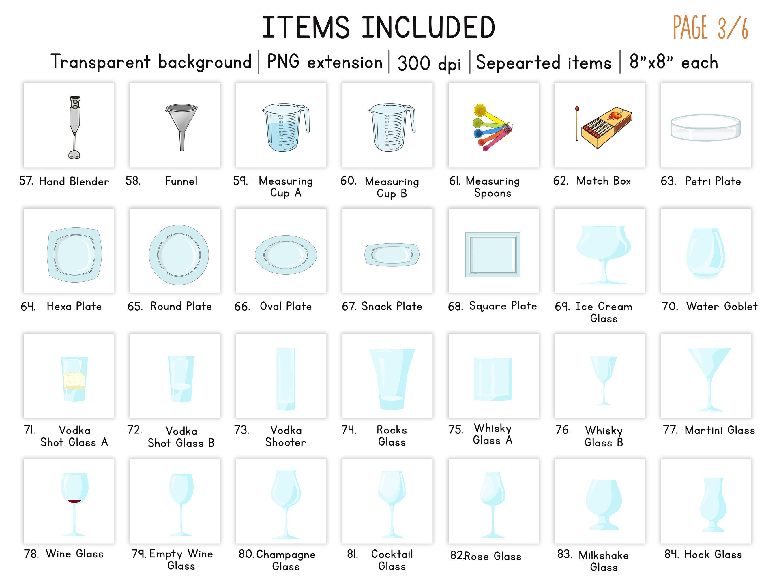 Ultimate Kitchen Meal Planning Stickers,kitchen Food Utensils Label ...