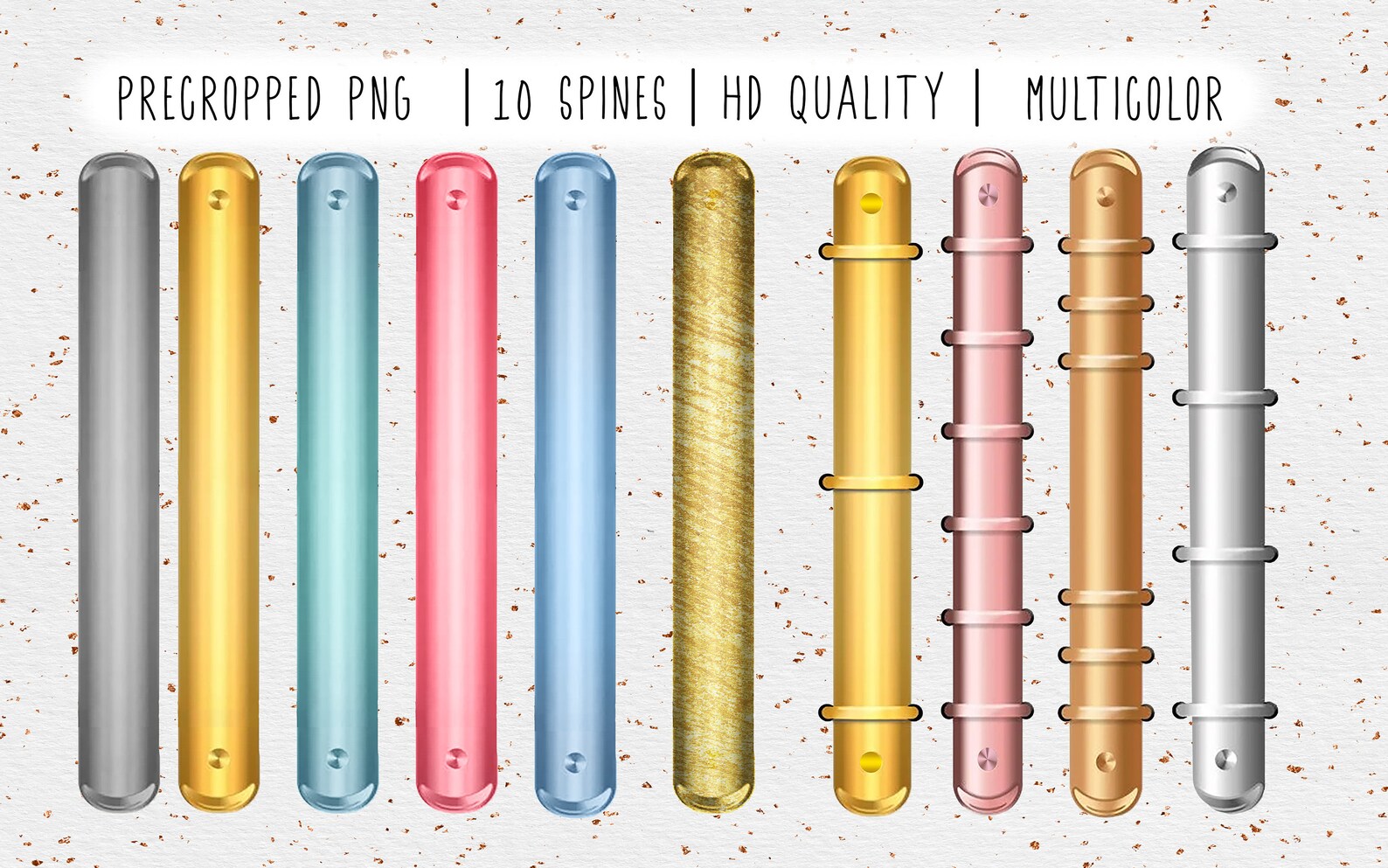 Realistic Digital Planner Rings , Digital Planner Toolkit Goodnotes ...