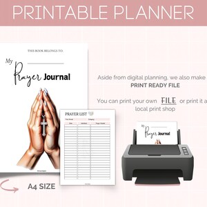 Prayer Journal Printable | Bible Study Guide | Gratitude Journal ...