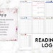Reading Journal Printable Bundle , Book Reading Planner, Monthly ...