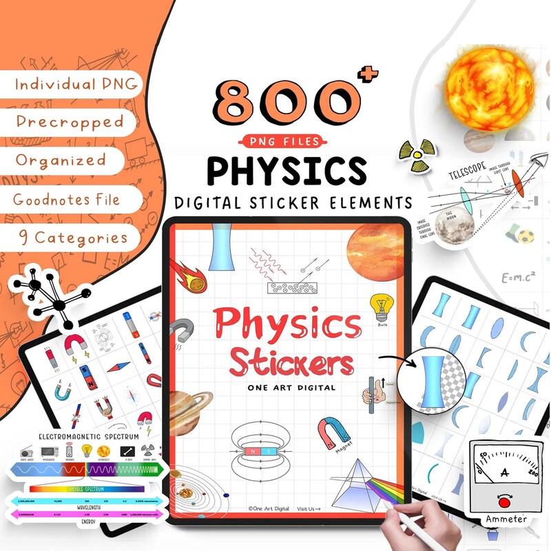 Science Stickers - Etsy