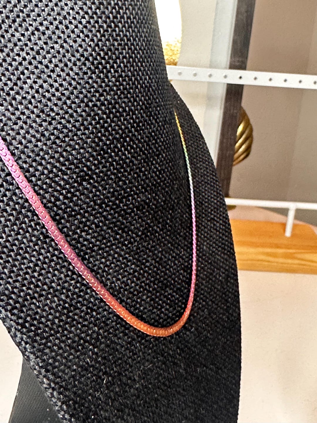 Vintage Rainbow Chain Necklace, Rainbow Necklace, Vintage Chain ...