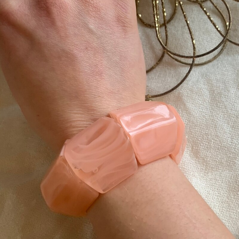 Pink Lucite Bangle - Etsy