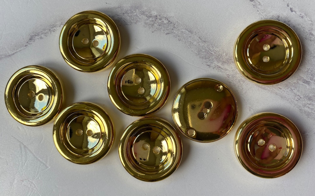 25mm Vintage Gold Buttons - Etsy