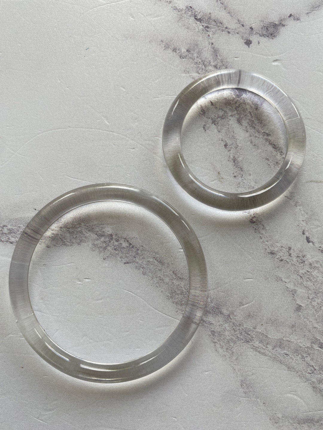 30mm/ 23mm Clear Acrylic Rings - Etsy