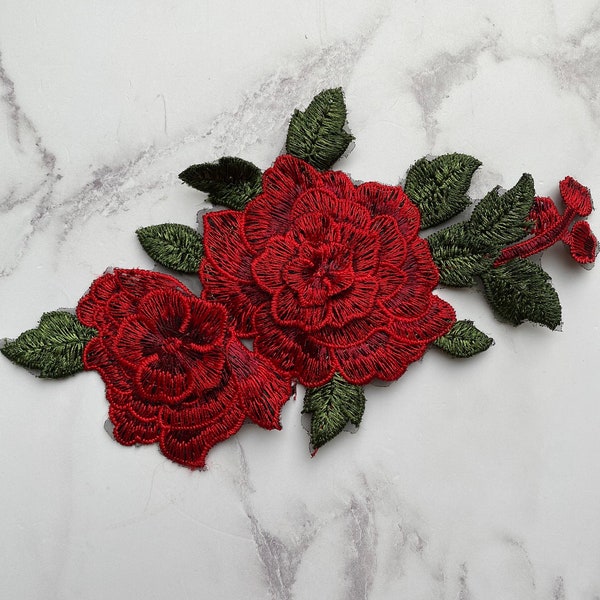 Rose Applique - Etsy UK