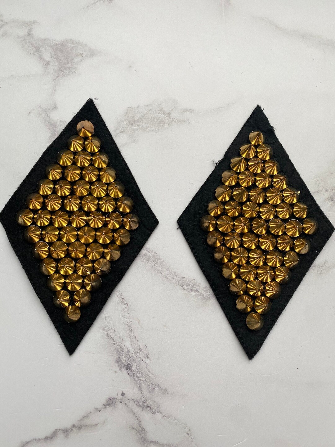 Gold Studded Spike Epaulettes/ Shoulder Pads - Etsy
