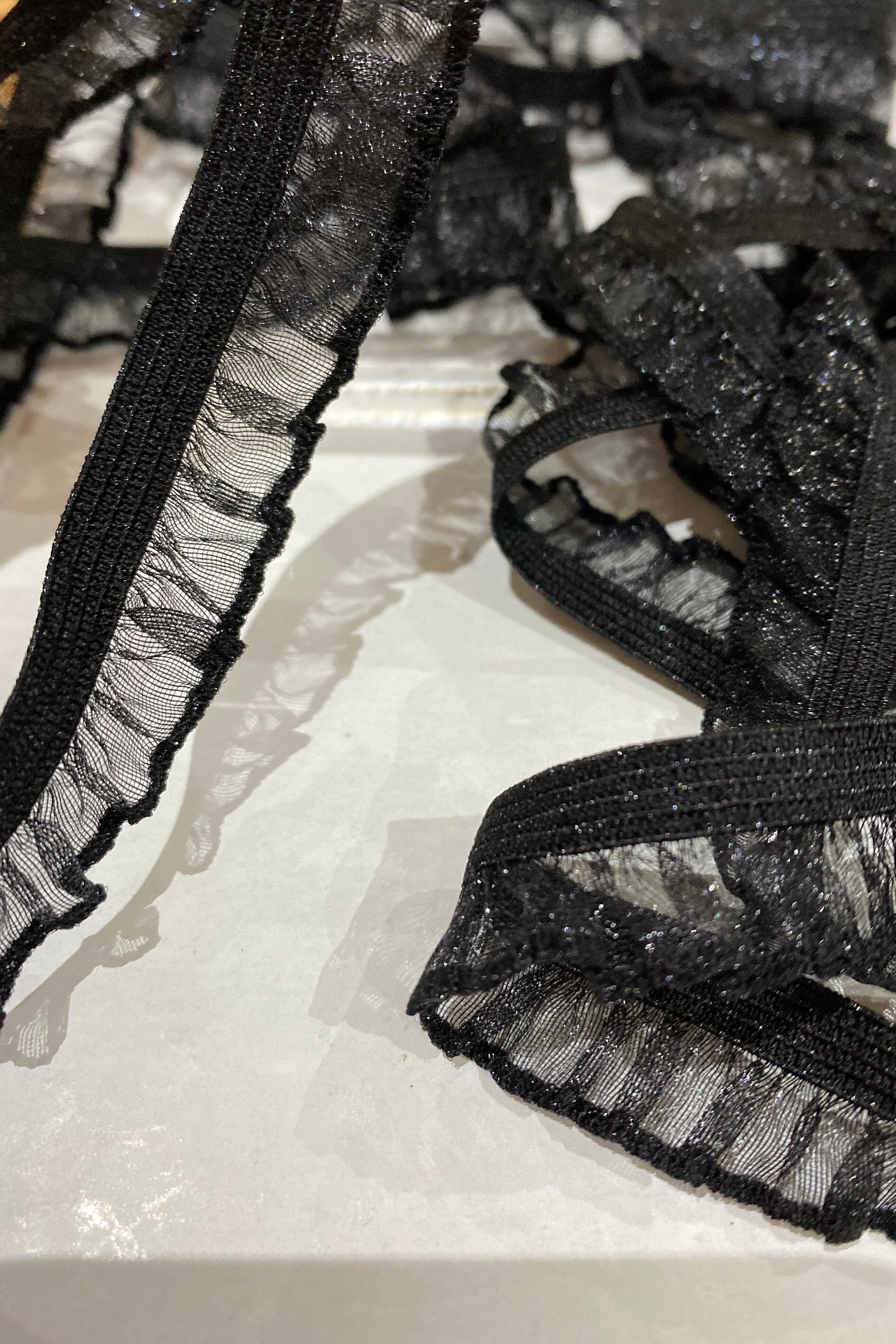 15mm Ruffle Edge Elastic 12 COLOURS - Etsy