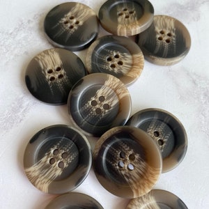 25mm Mock Horn Buttons - Etsy
