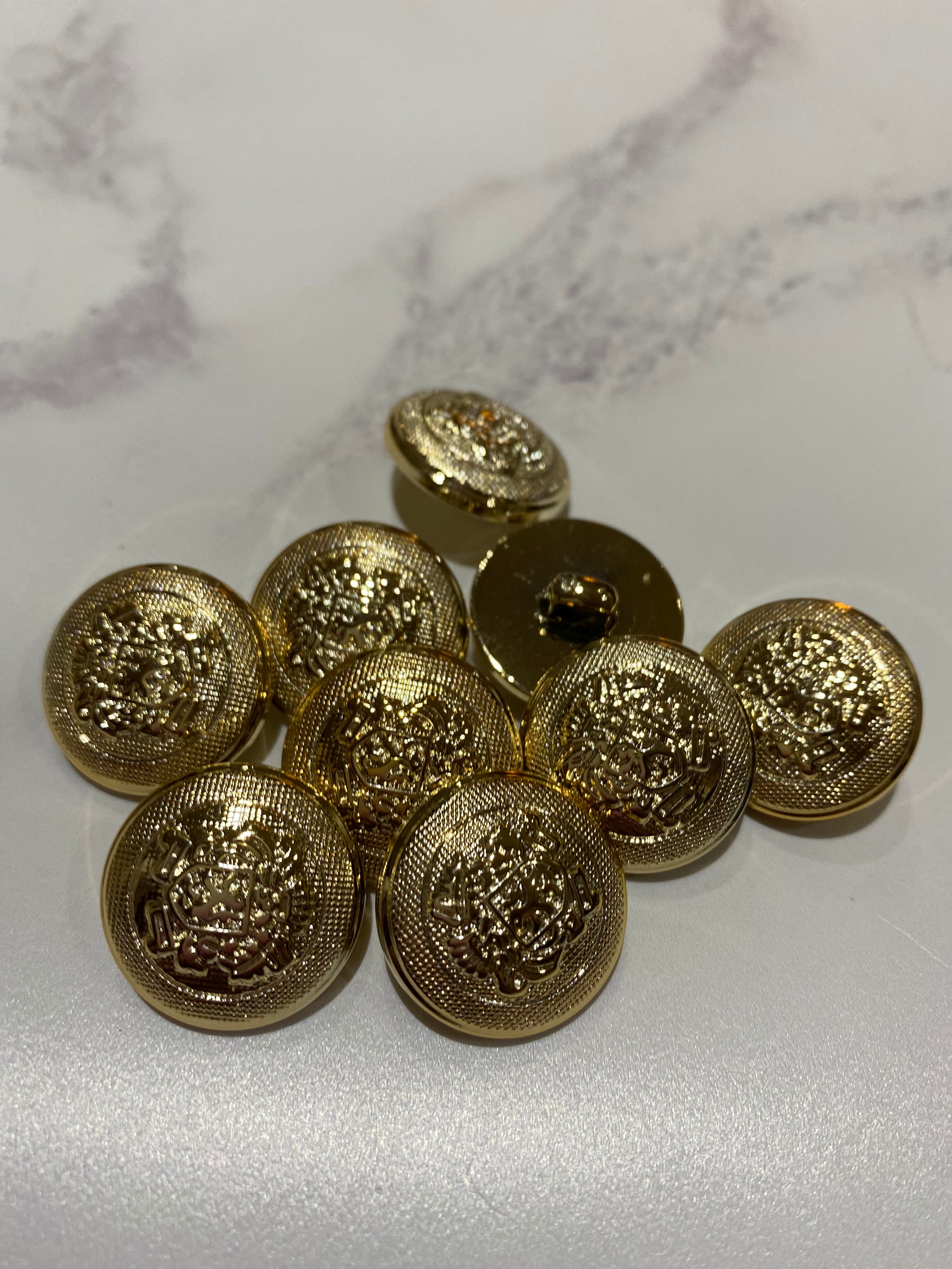 20mm Military Buttons Gold and Silver - Etsy