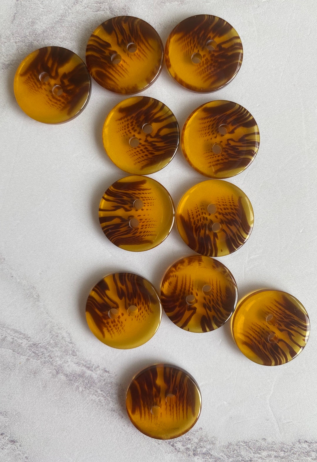 18mm Resin Tortoiseshell Button - Etsy
