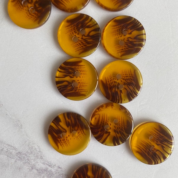 Tortoiseshell Button - Etsy