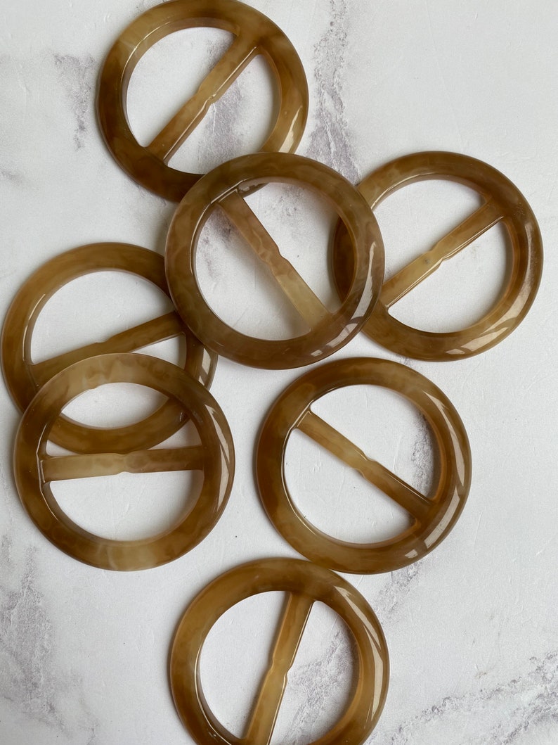 55mm Caramel Tone Resin Buckle - Etsy