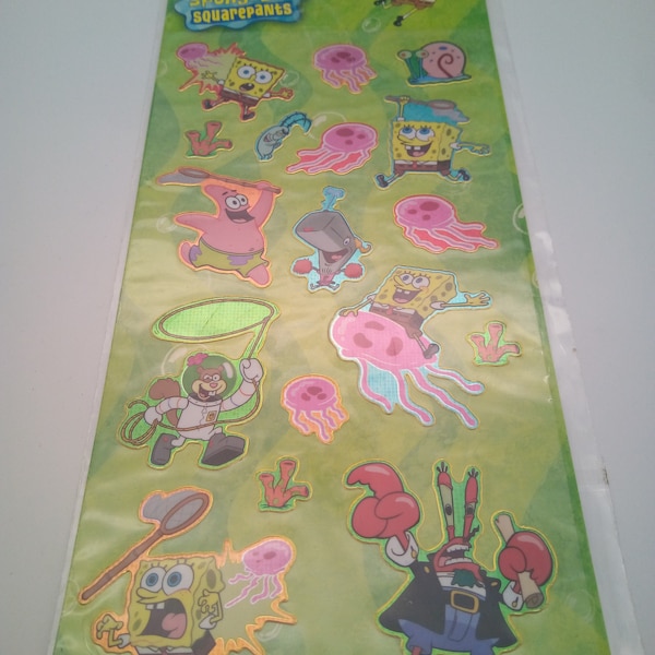 Spongebob Sticker Sheet - Etsy