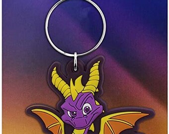 Spyro the Dragon Keychain - Etsy