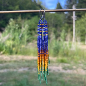 Barrel Tassel Mini Fringe Earrings - Etsy