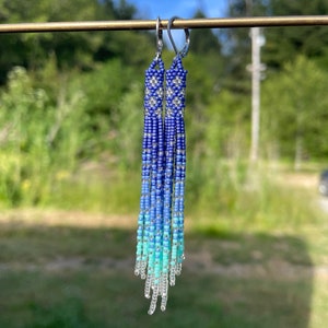 Barrel Tassel Mini Fringe Earrings - Etsy