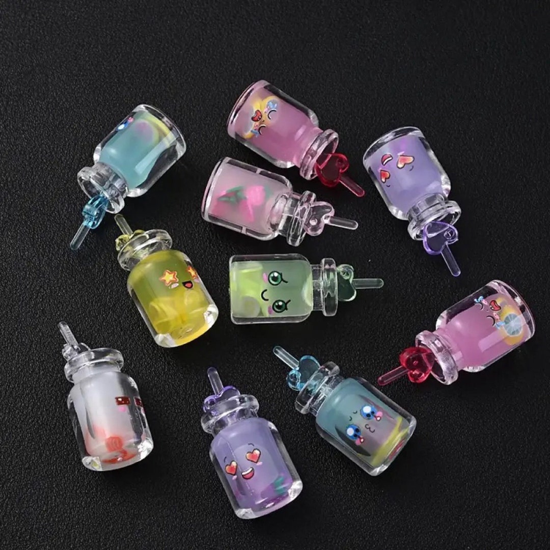 Emotion Faces Luminous Glow in the Dark Bootle Pendant Charms - Etsy