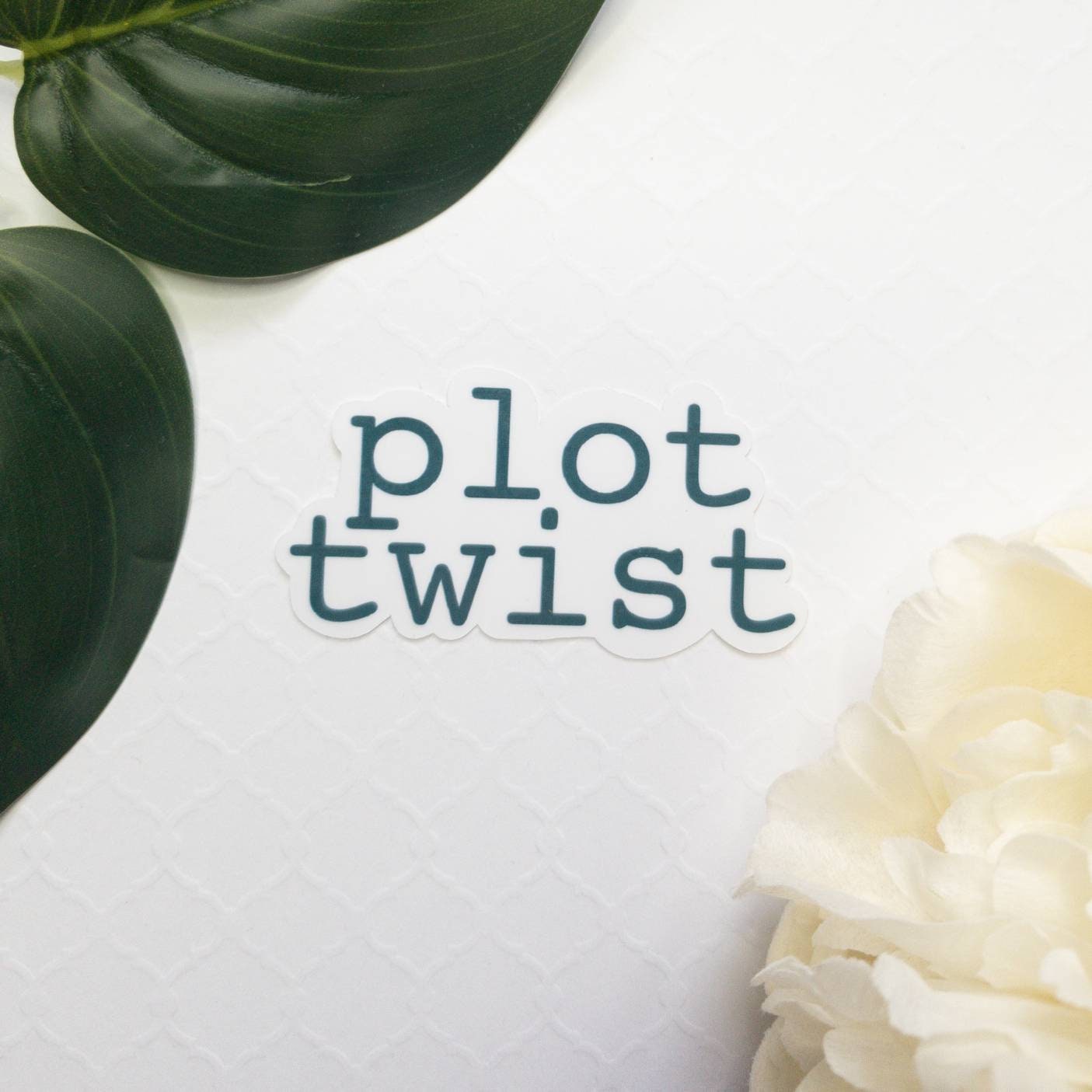 Plot Twist Weatherproof Die Cut Sticker - Etsy