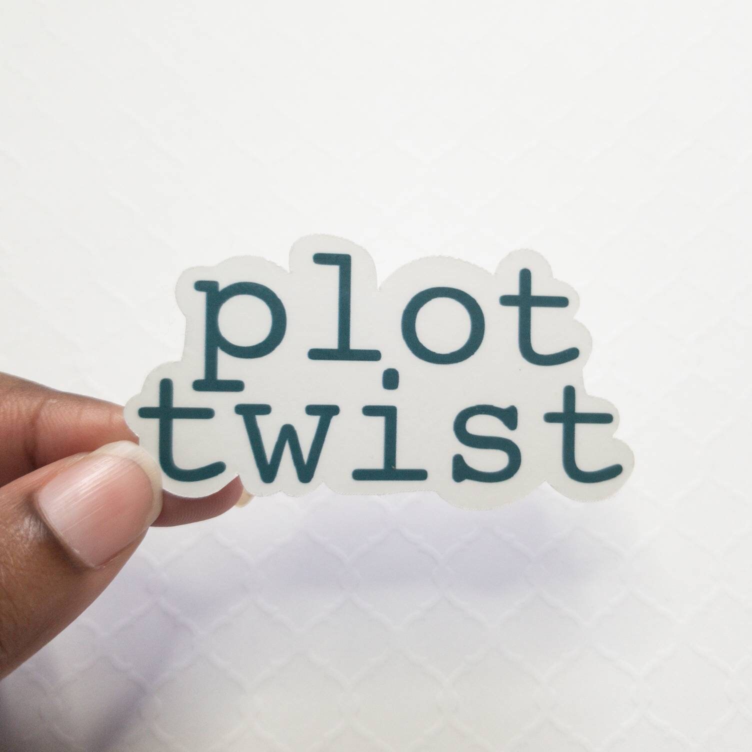 Plot Twist Weatherproof Die Cut Sticker - Etsy