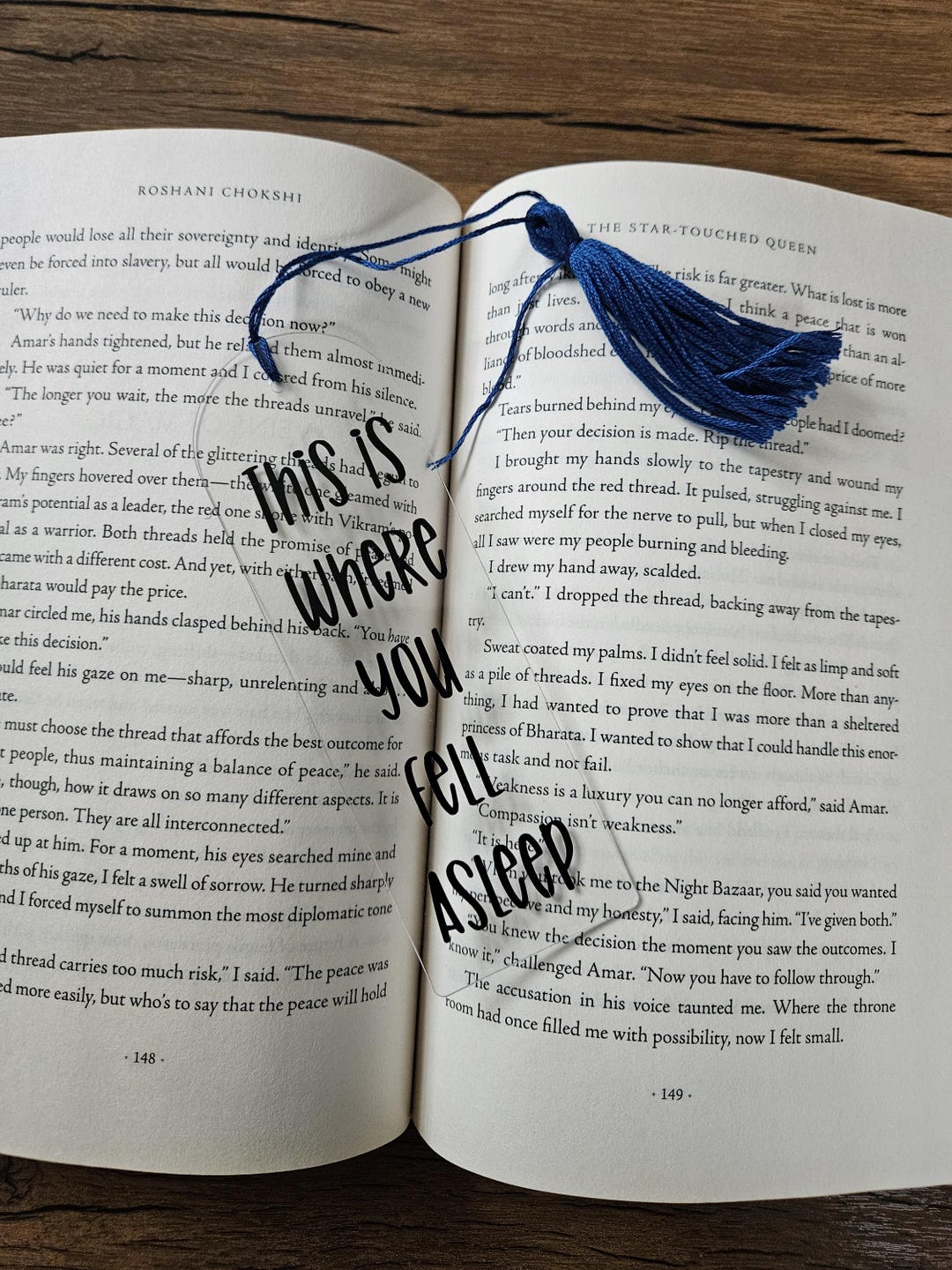 This is Were You Fell Asleep Bookmark Acrylic Bookmark for Book Lovers ...