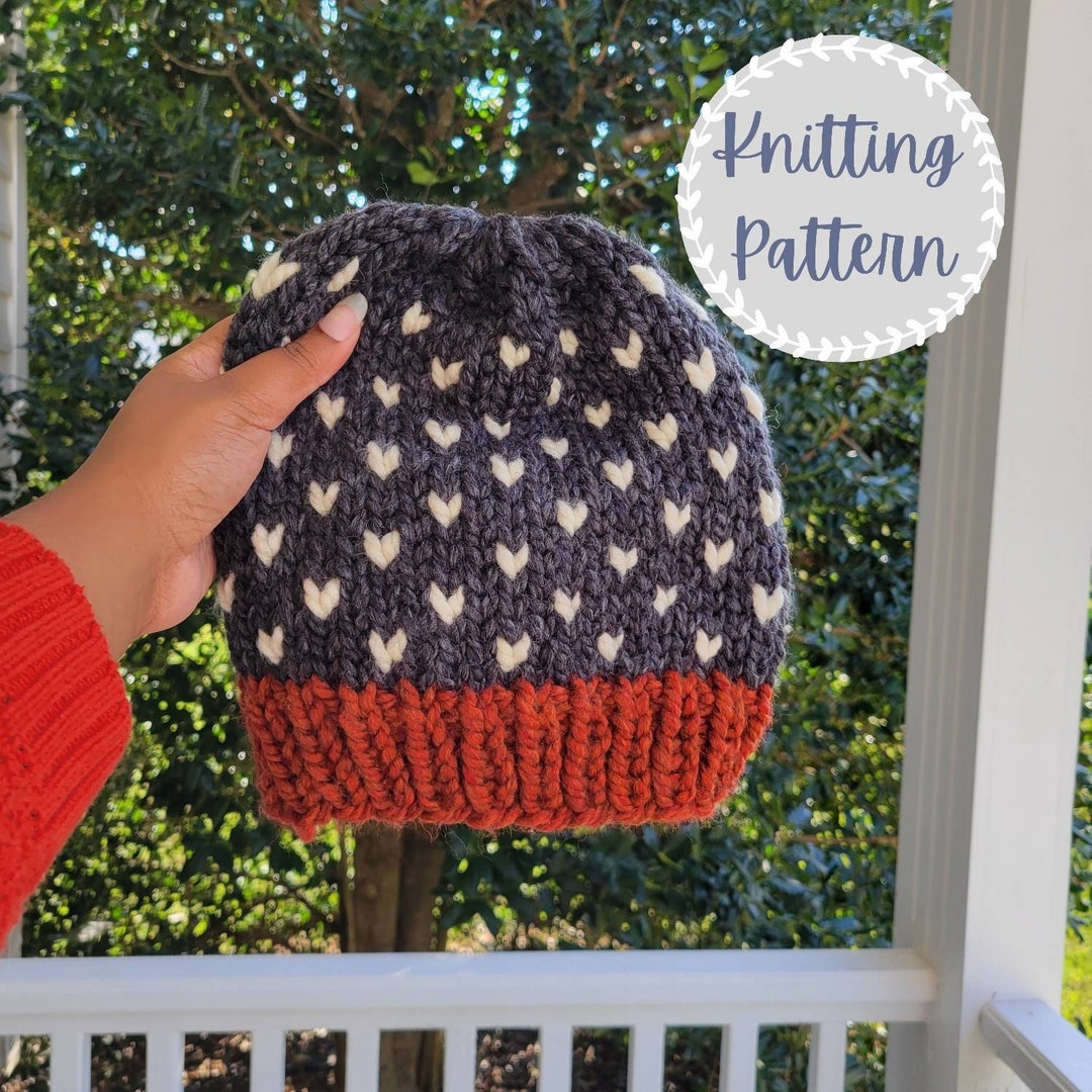 Beginner Knitting Pattern | Cary Beanie Pattern - Etsy