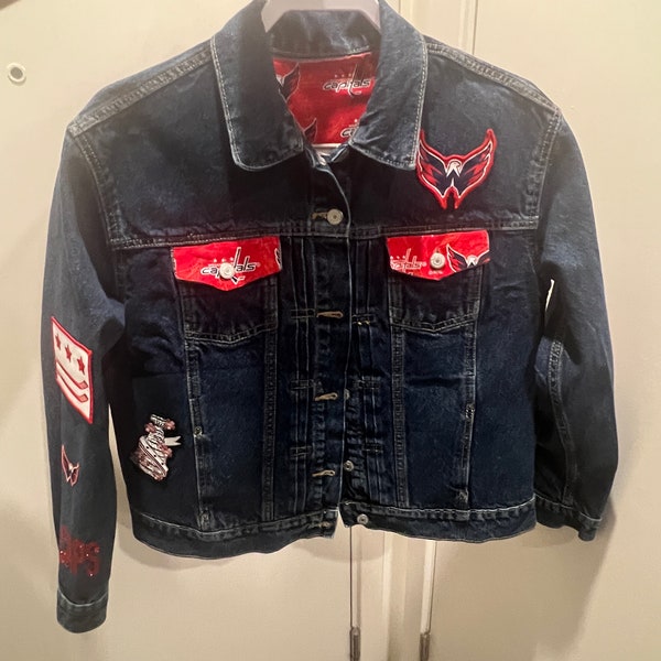 College Jean Jacket - Etsy