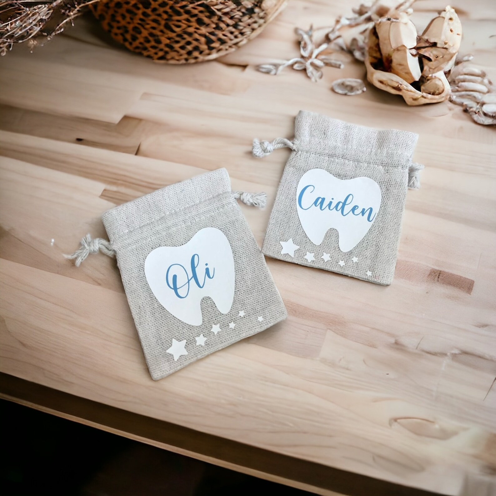 Personalised Tooth Fairy Bag, Tooth Fairy Pouch, Cotton Drawstring Bag ...