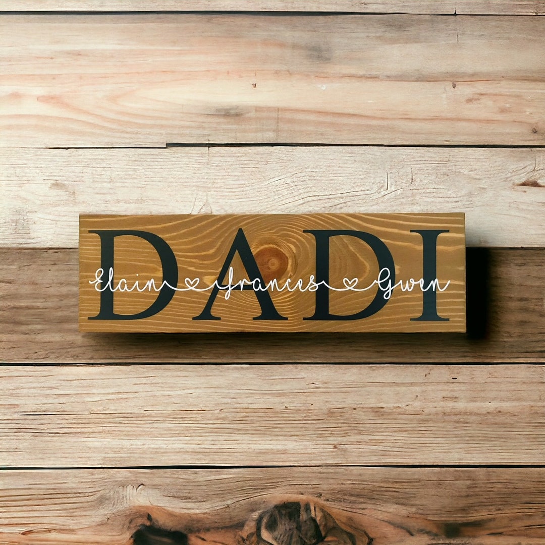 Daddy Wooden Sign, Welsh Fathers Gifts, Farmhouse Wooden Sign, Pallet ...