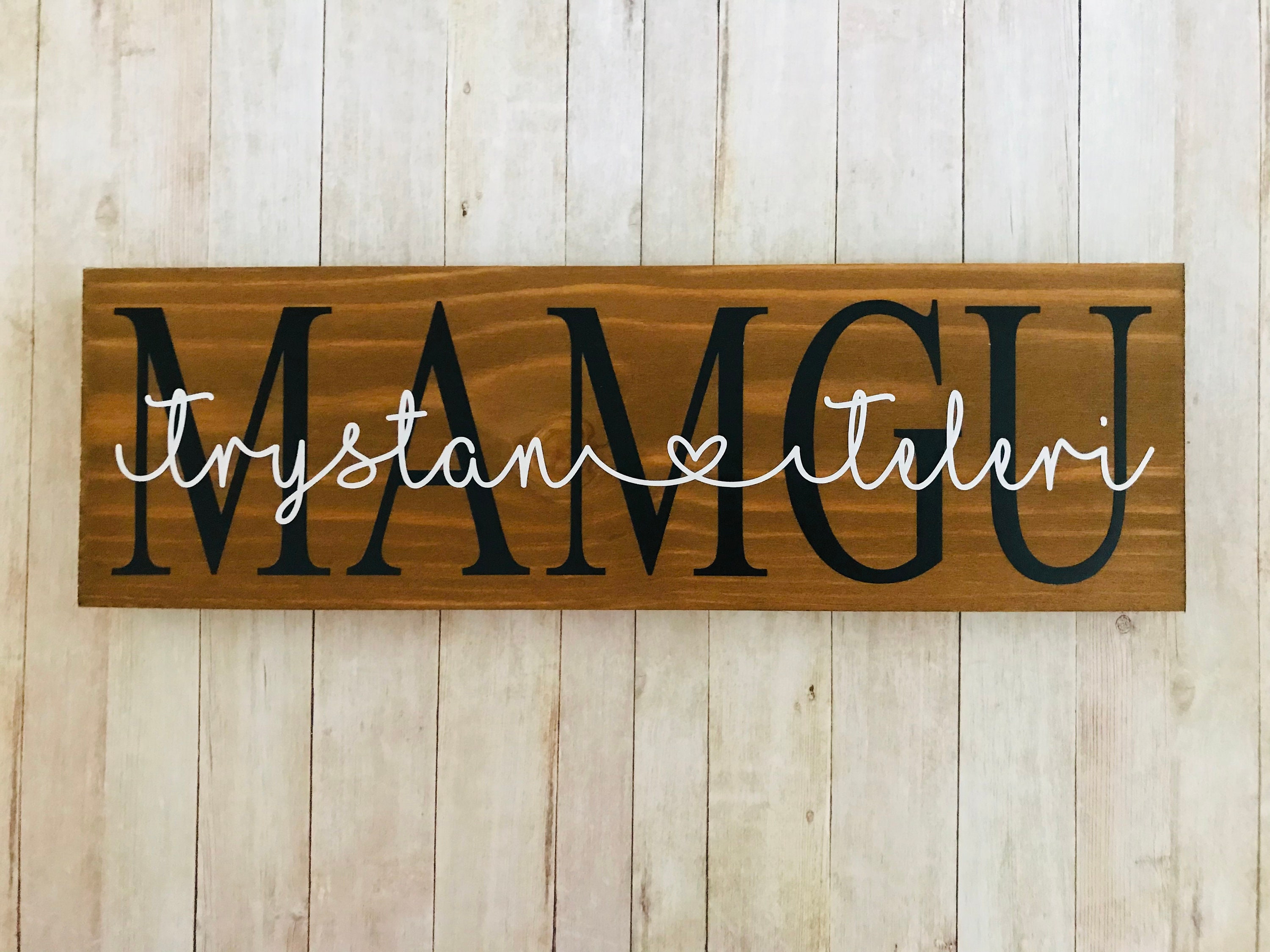 Wooden Family Sign Oak Wooden Sign Rustic Farmhouse Family - Etsy
