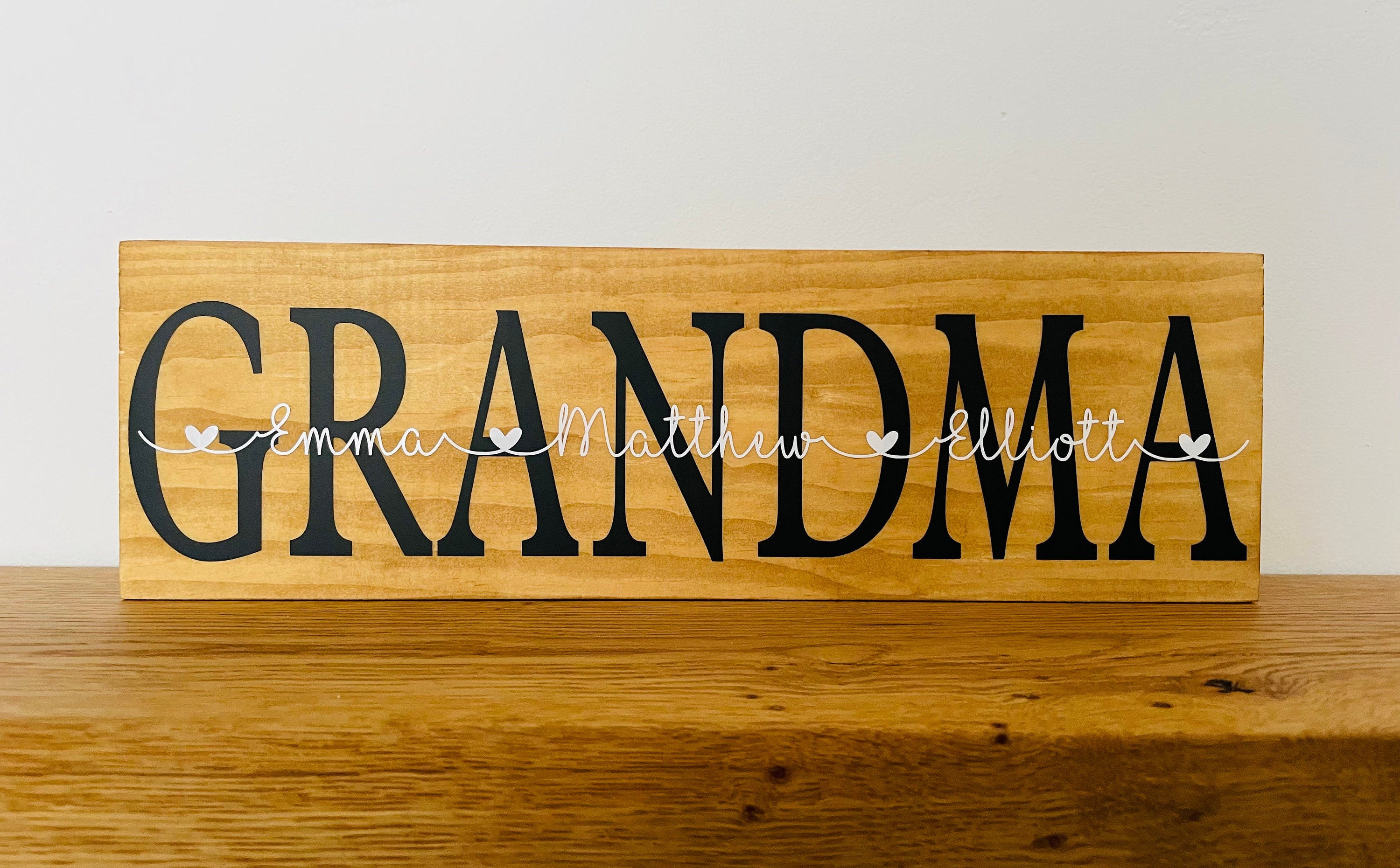 Wooden Family Sign Oak Wooden Sign Rustic Farmhouse Family - Etsy