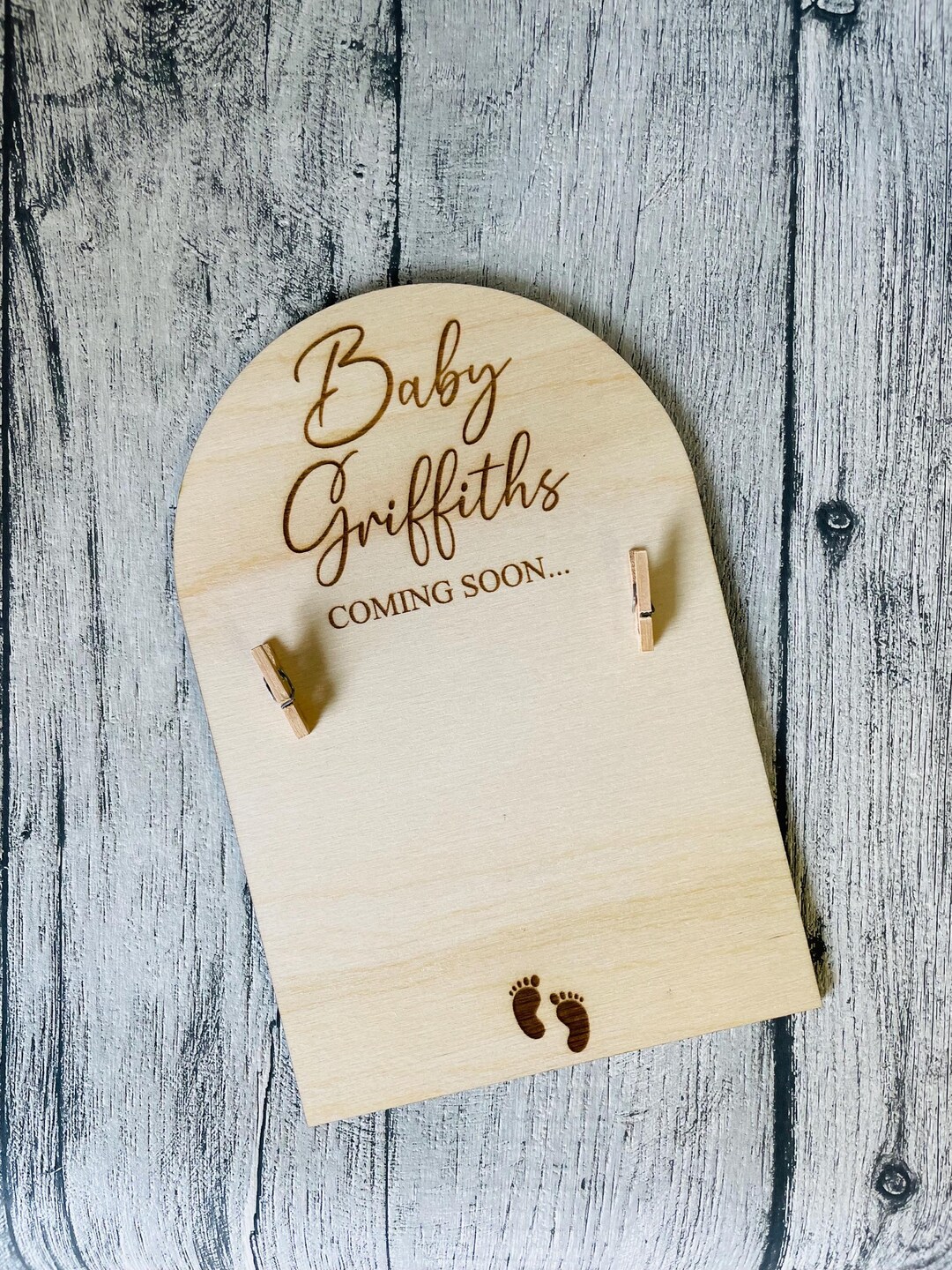 Pregnancy Announcement Board, Scan Photo Board, Baby Announcement - Etsy