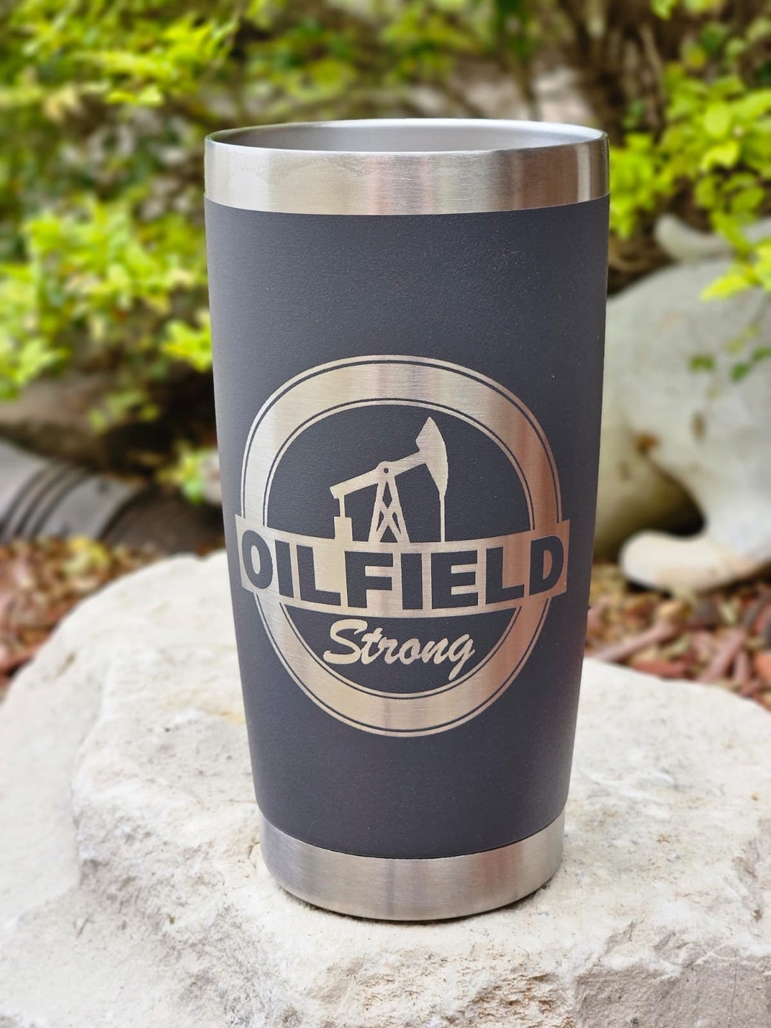 Oil Field 20oz and 40 Oz Personalized Engraved Tumblers With Lid, Gift ...