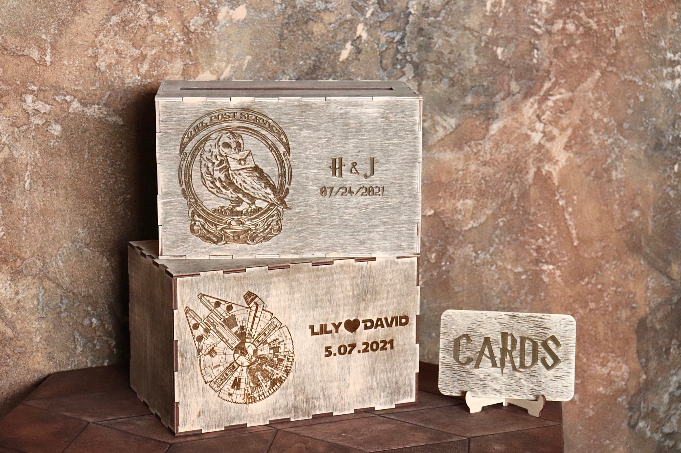 Custom Themed Card Box Unique Card Box Personalised Wedding | Etsy