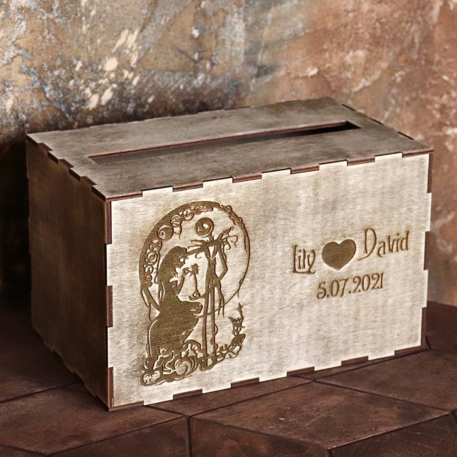 Halloween Wedding Card Box Custom Card Box Themed Wedding Card - Etsy