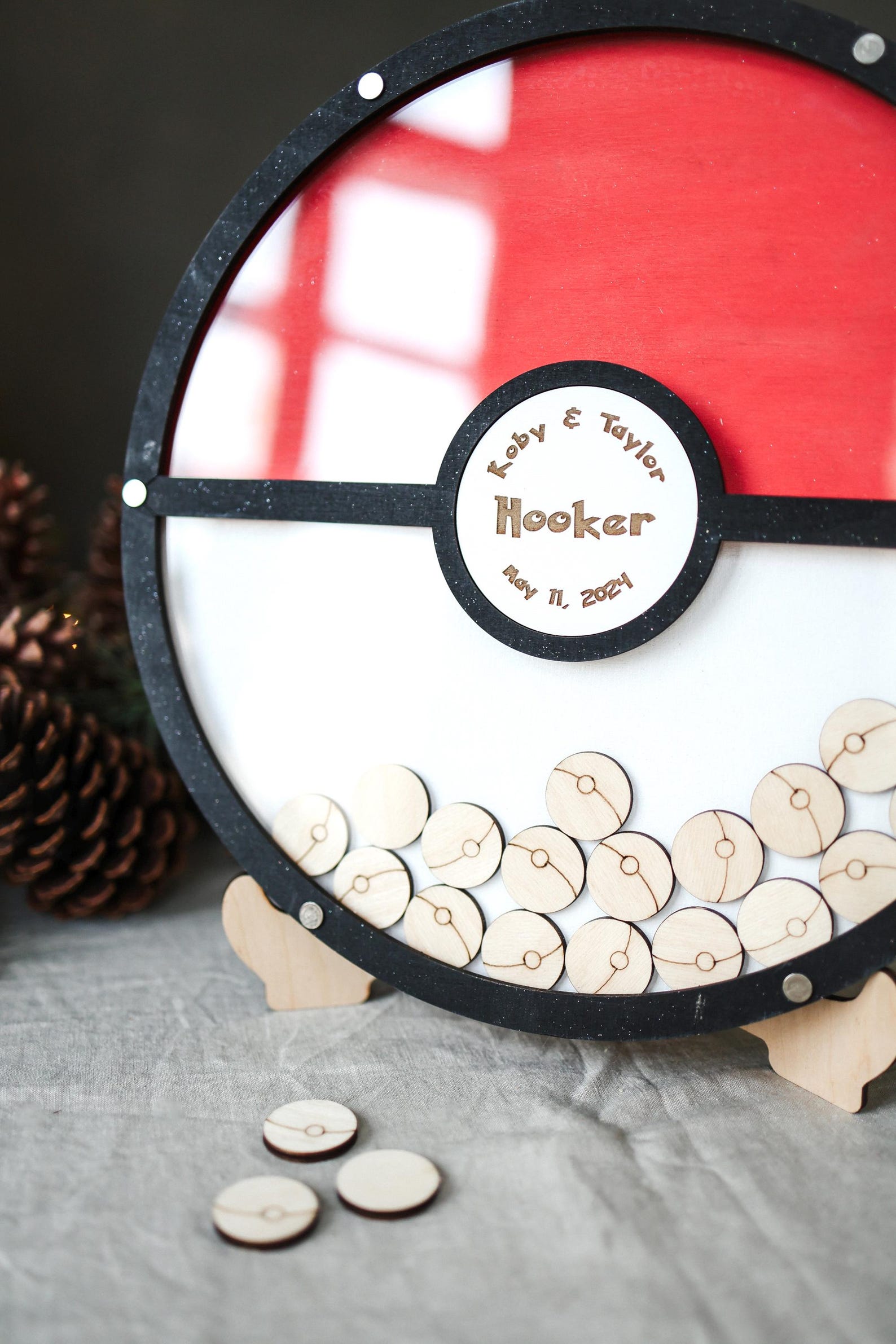 Pokémon Guest Book Personalized Pokemon Ball Wedding Guest Book ...