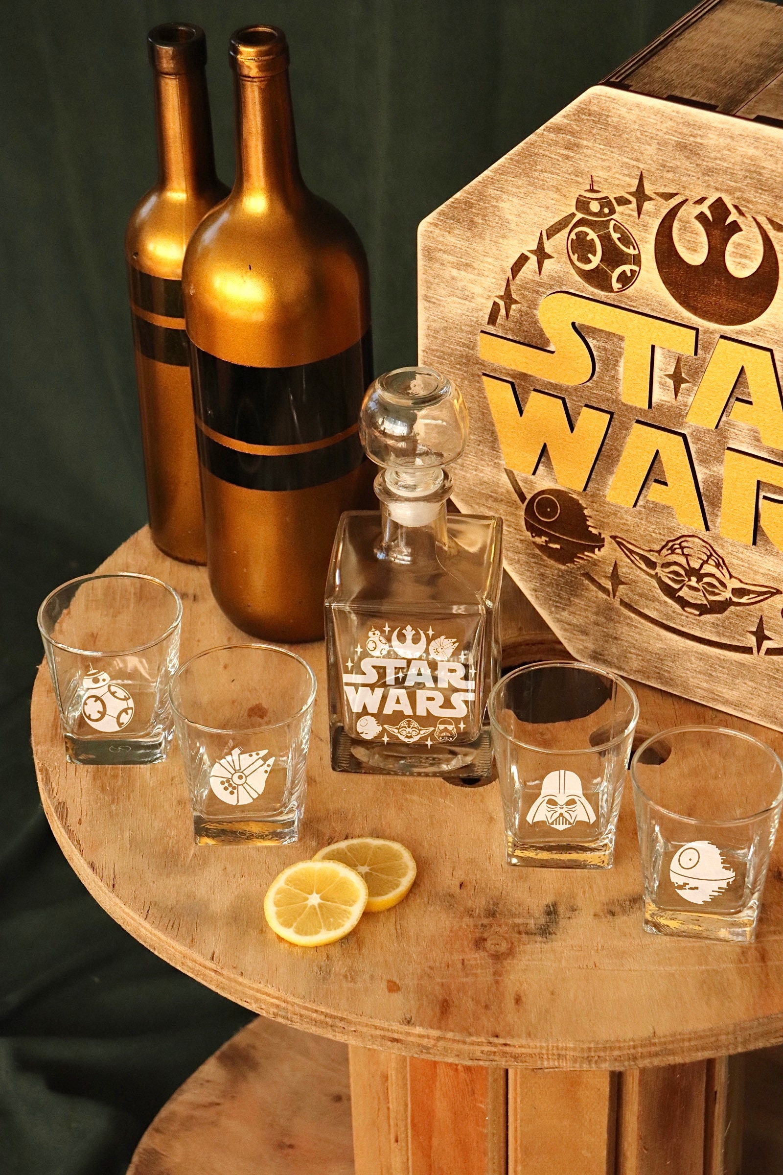 Custom Whiskey Setwhiskey Decanter and Glasses Gift | Etsy