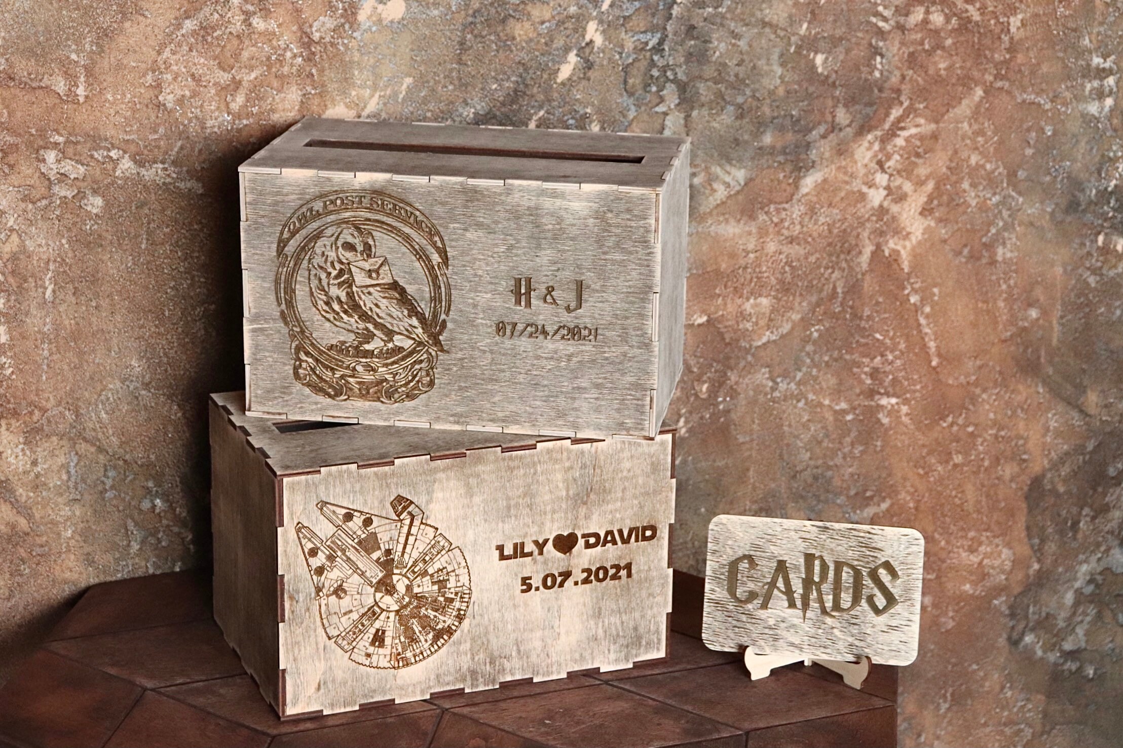 Custom Themed Card Box Unique Card Box Personalised Wedding | Etsy