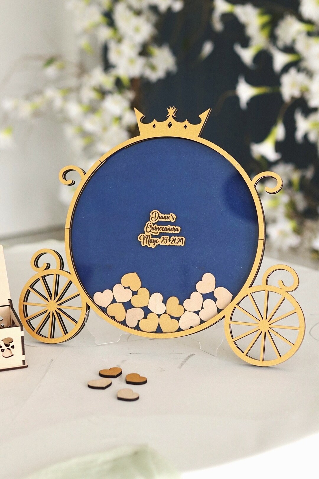Carriage Guest Book Alternative Princess Cinderella Guest Book Sign ...